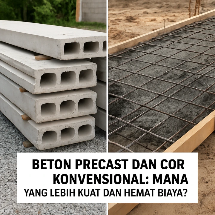 Beton Precast Dan Cor Konvensional - Lebih Kuat & Hemat Mana?